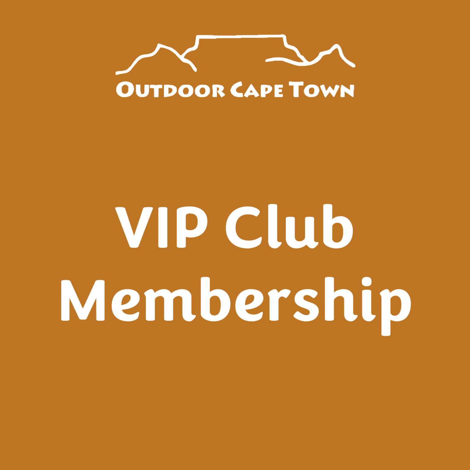 VIP Club Membership Application - Outdoor Cape Town